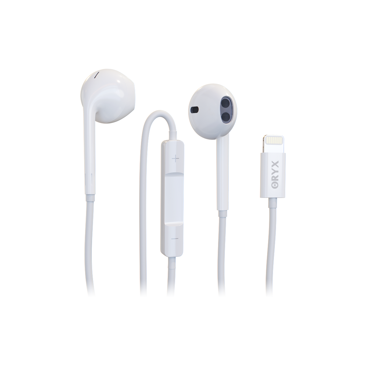 Ecouteur filaire, longueur 120cm, TPE, port lightning - Oryx